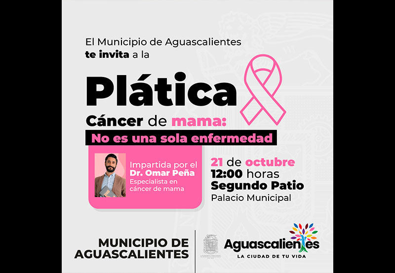 Invitan a la Plática «Cáncer de Mama: no es una Sola Enfermedad ...