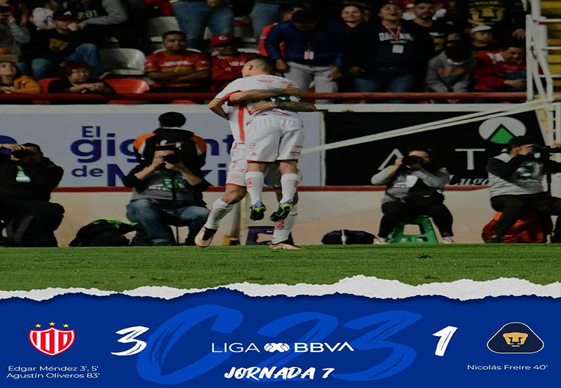 Necaxa Derrotó a Pumas 3 a 1 en el Estadio Victoria | Palestra ...